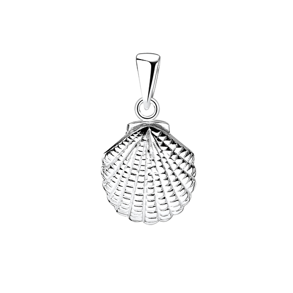 925 Silver Jewelry | Silver Shell Pendant - 8345