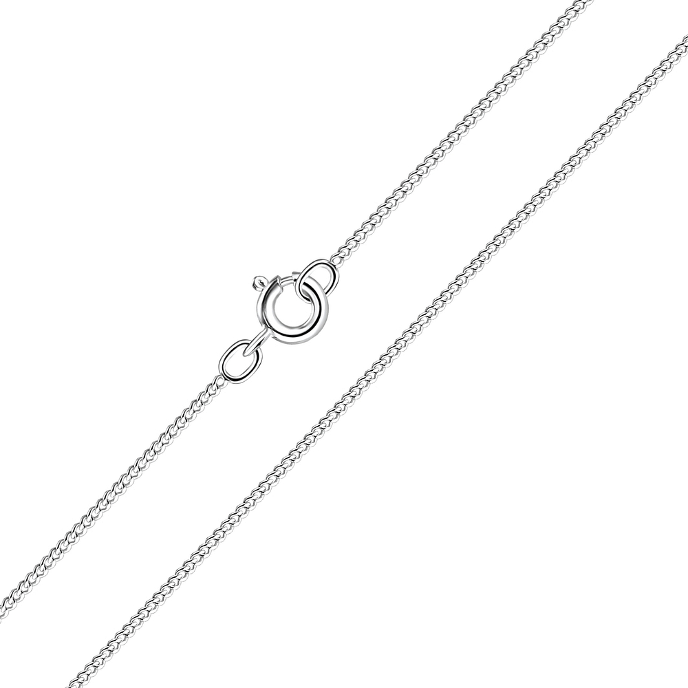 925 Silver Jewelry | 50cm Silver Curb Chain - 3600