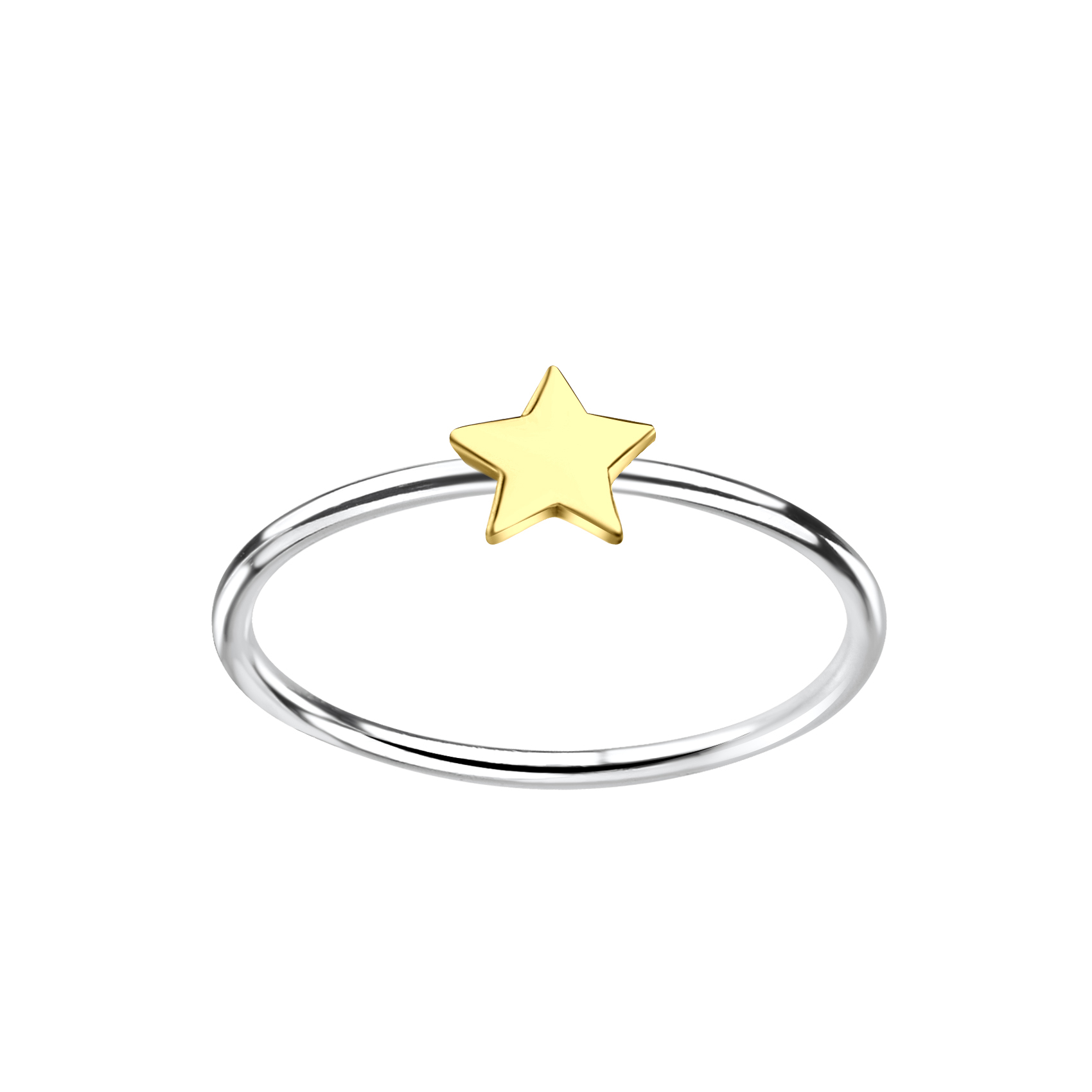925 Silver Jewelry | Silver Star Ring - 7133