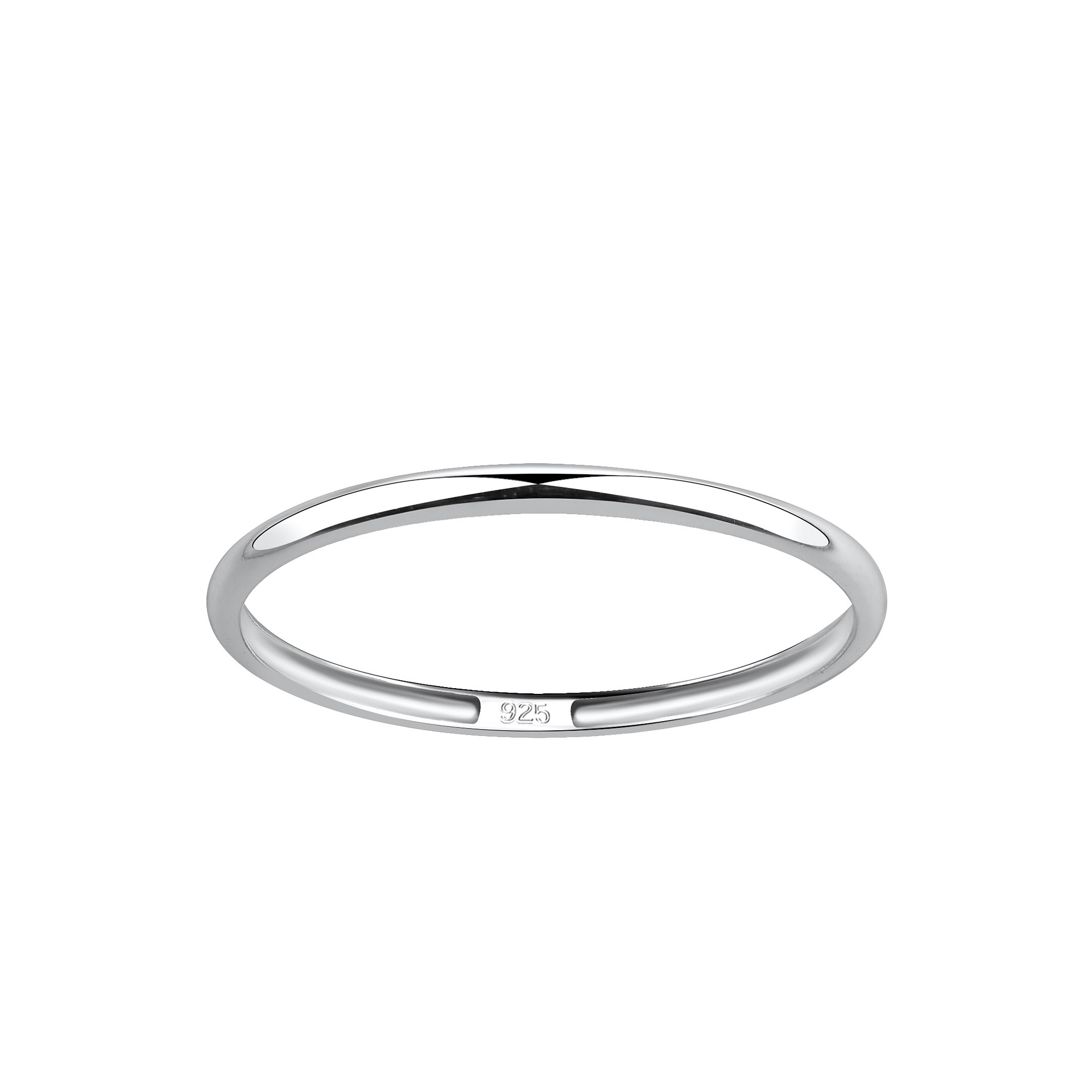 925 Silver Jewelry | 1.5mm Band Silver Ring - 18029