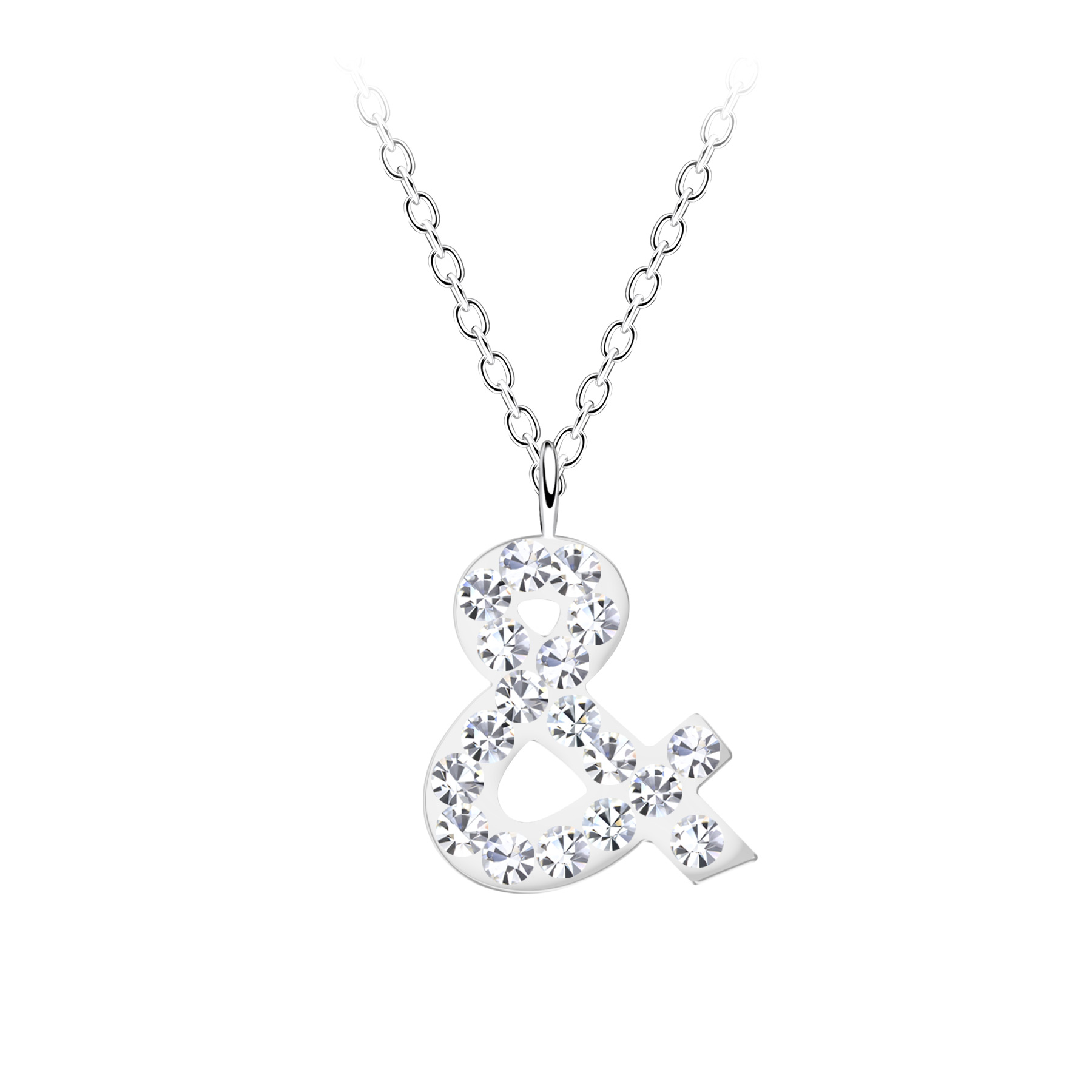 925 Silver Jewelry | Silver Letter & Necklace - 19549