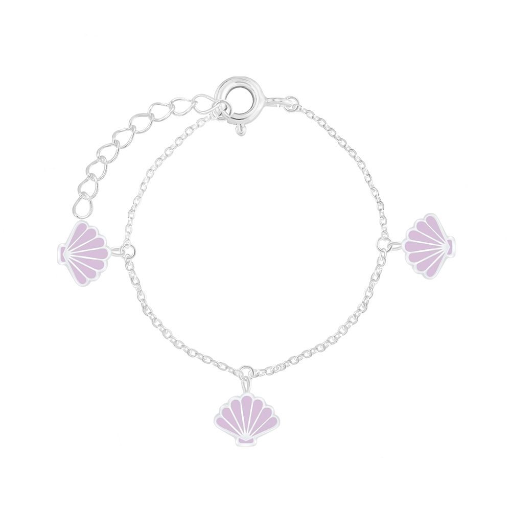 925 Silver Jewelry | Silver Shell Bracelet - 7547