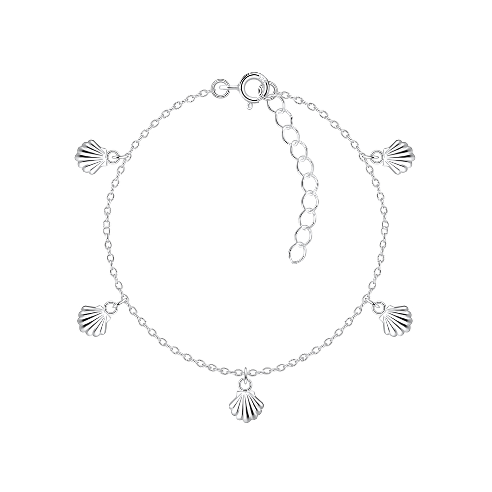 925 Silver Jewelry | Silver Shell Bracelet - 9356