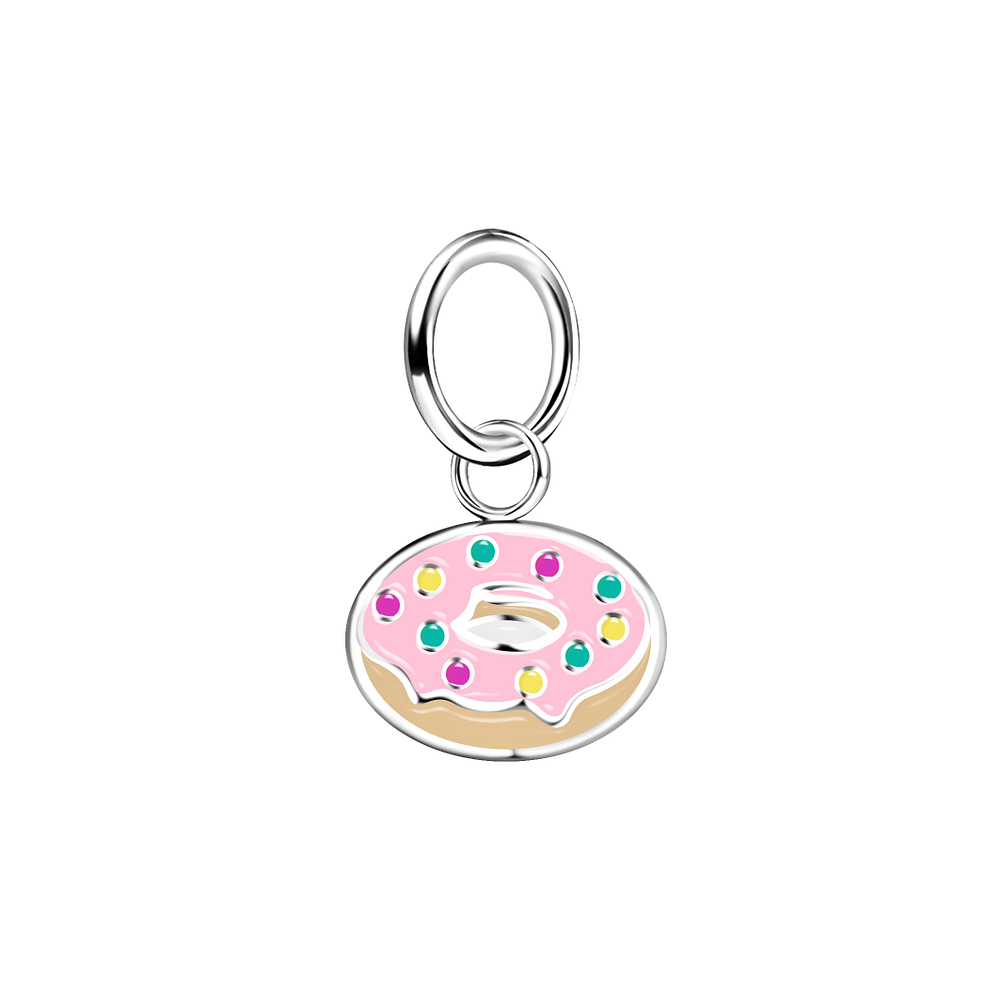 925 Silver Jewelry | Silver Donut Pendant - 10650