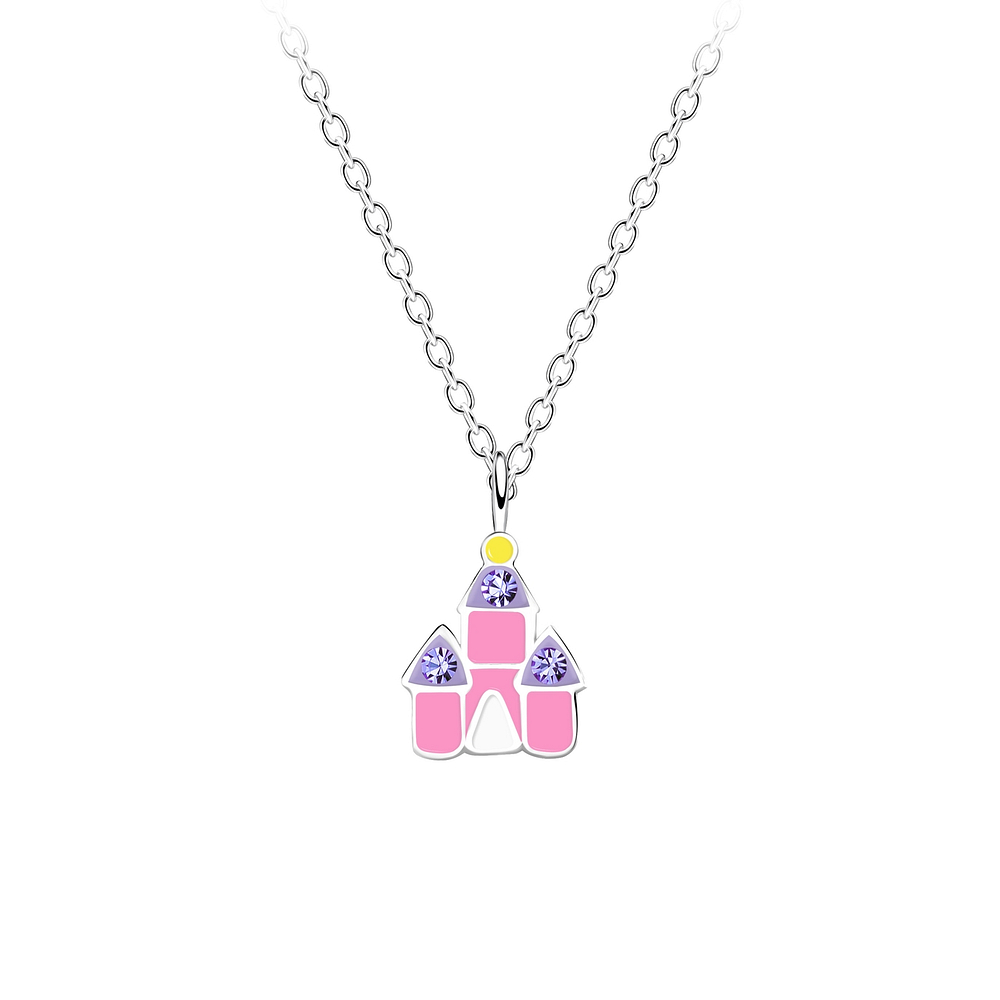 925 Silver Jewelry | Silver Castle Necklace - 18750