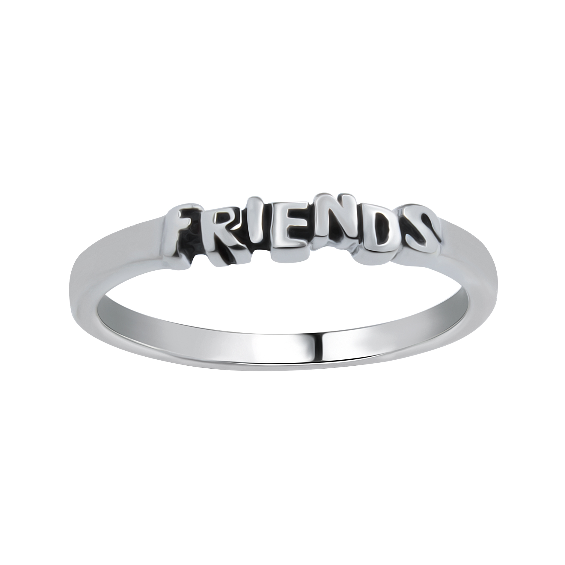 925 Silver Jewelry | Silver Friends Ring - 1696