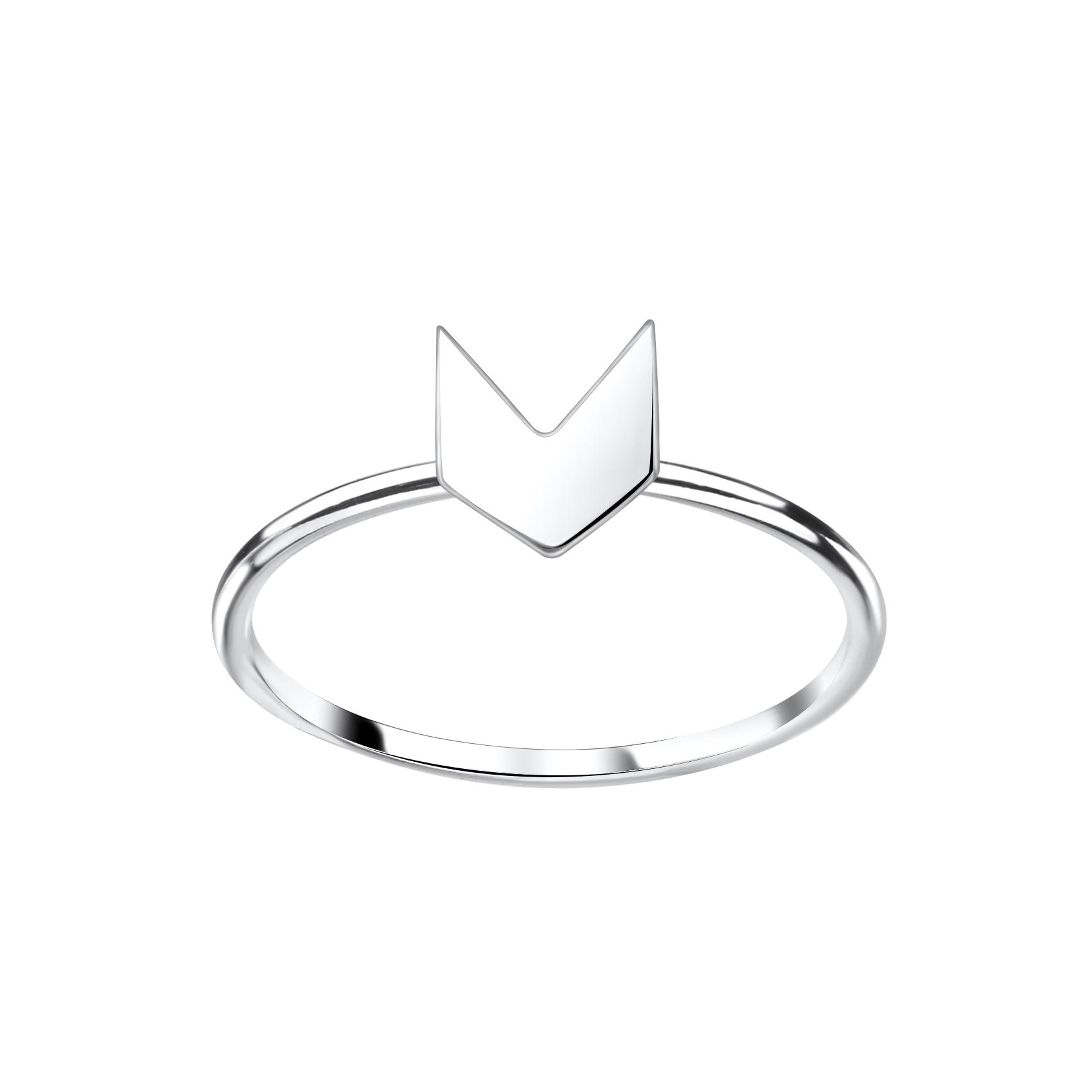 925 Silver Jewelry | Silver Arrow Ring - 3569