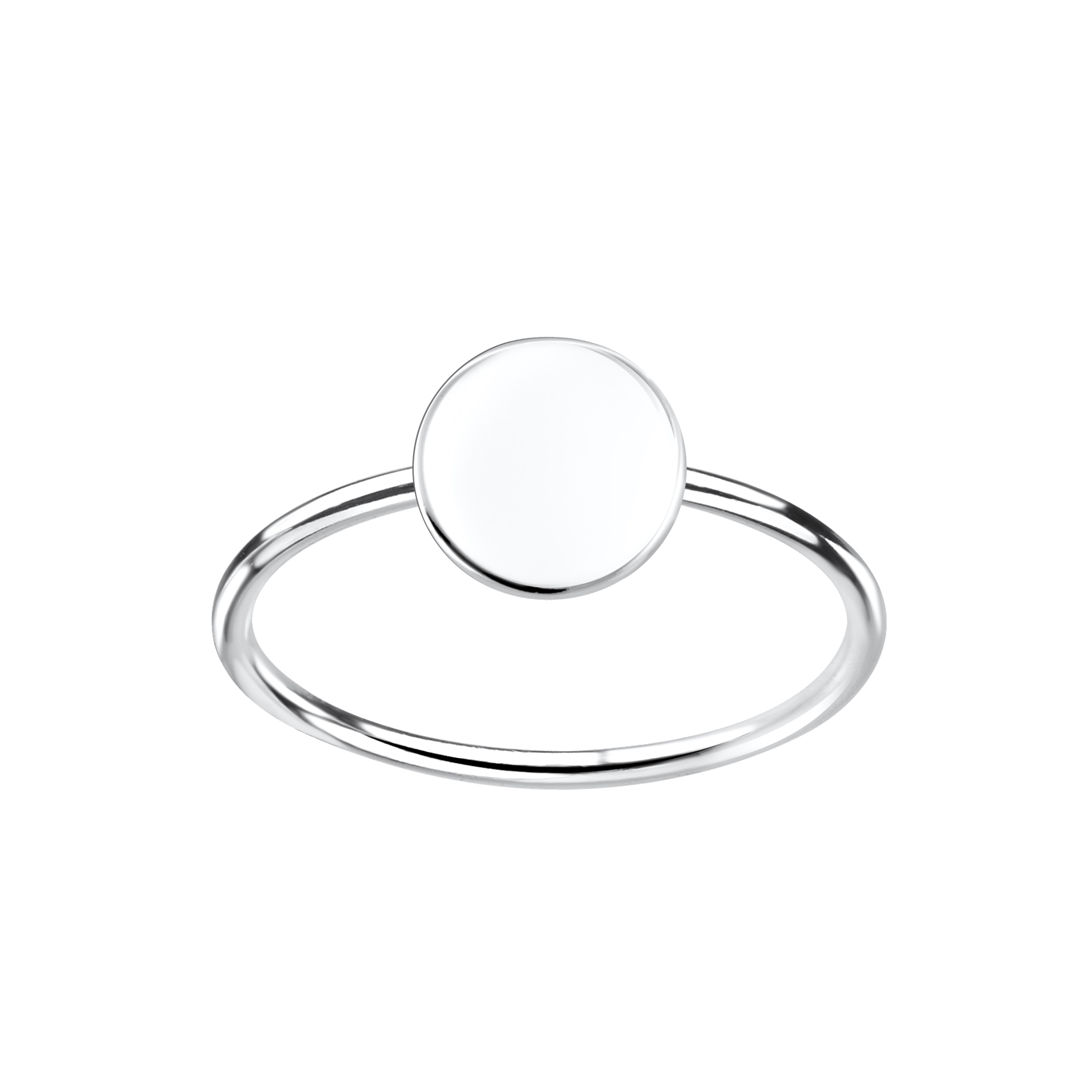 925 Silver Jewelry | Silver Round Ring - 3573