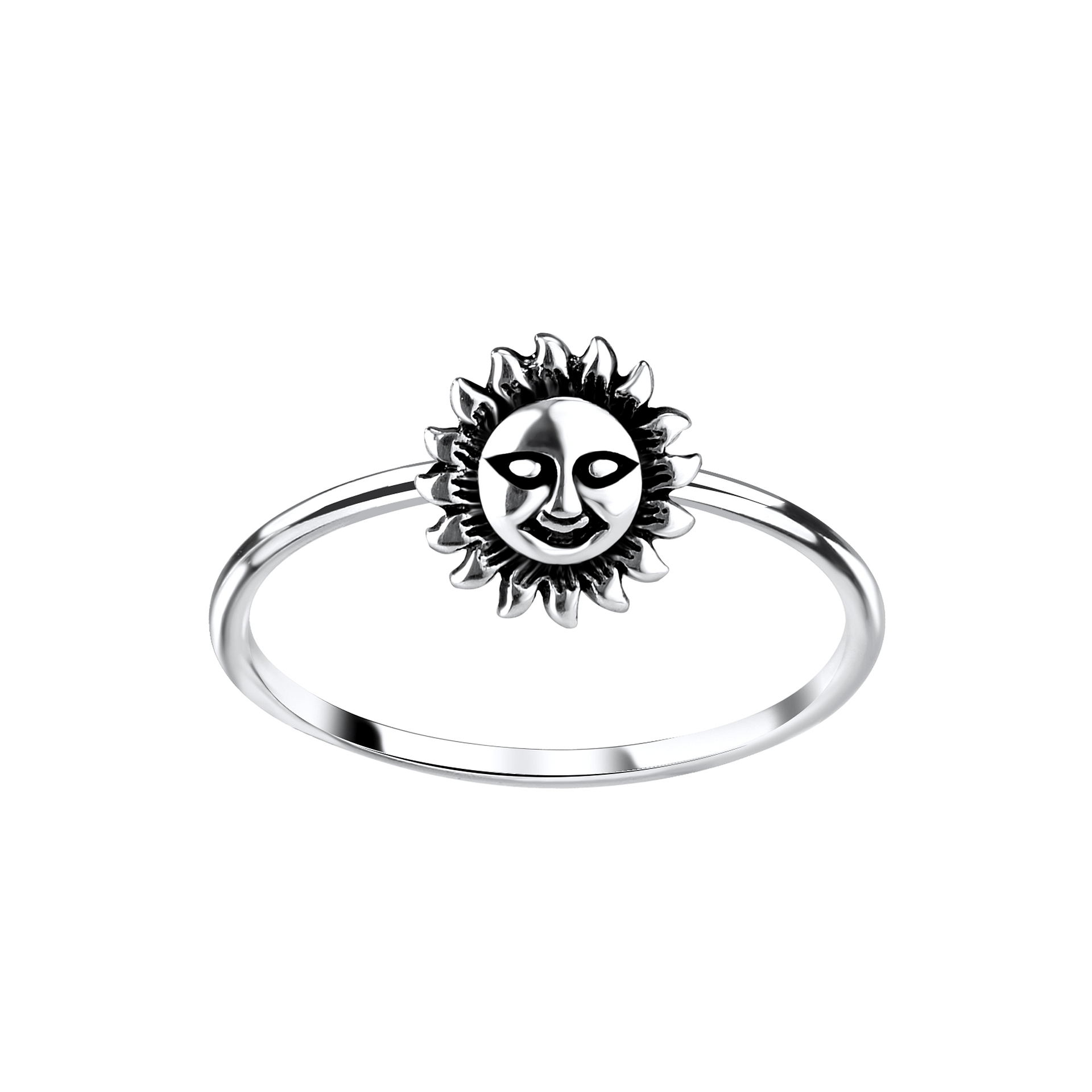 925 Silver Jewelry | Silver Sun Ring - 9169