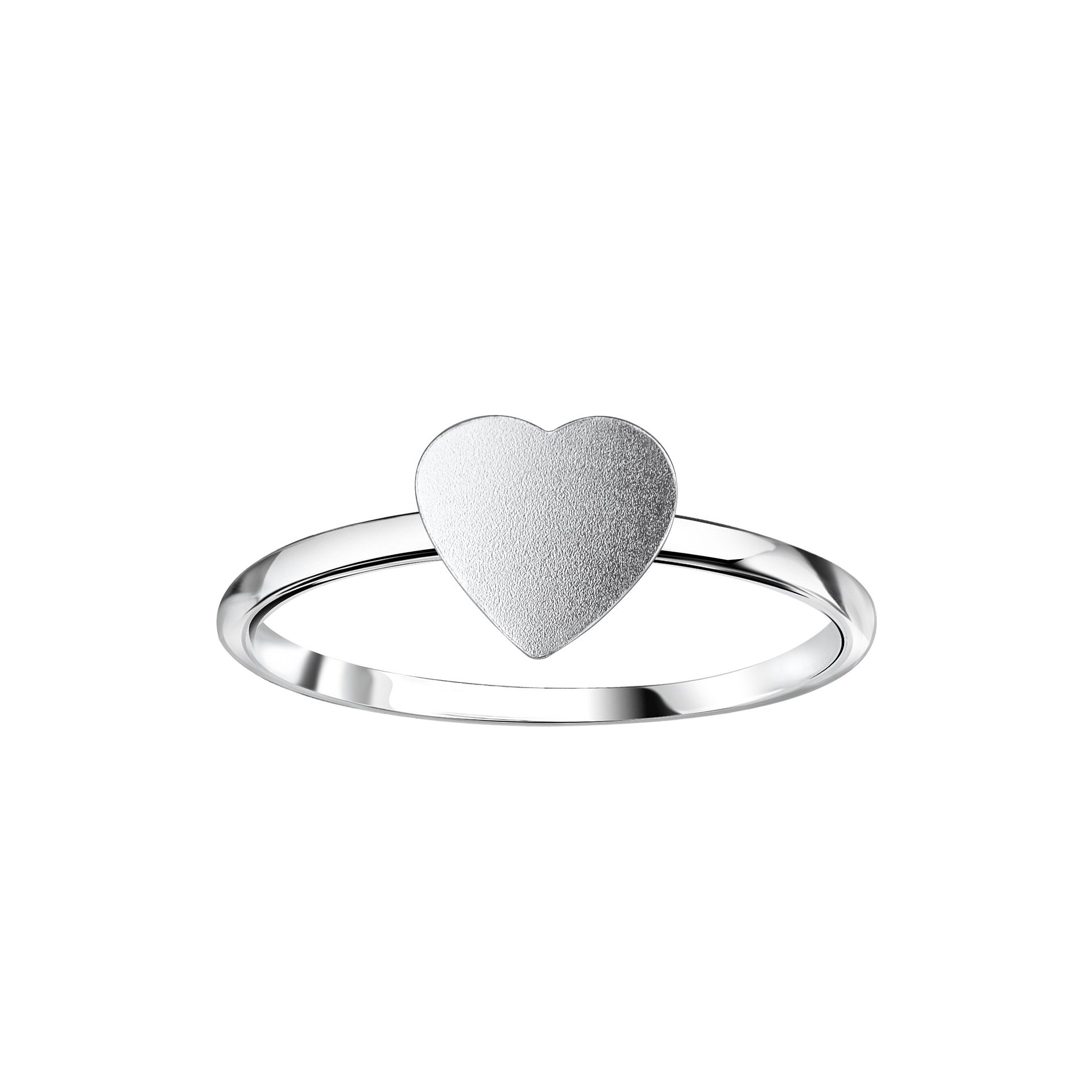 925 Silver Jewelry | Silver Heart Ring - 9561