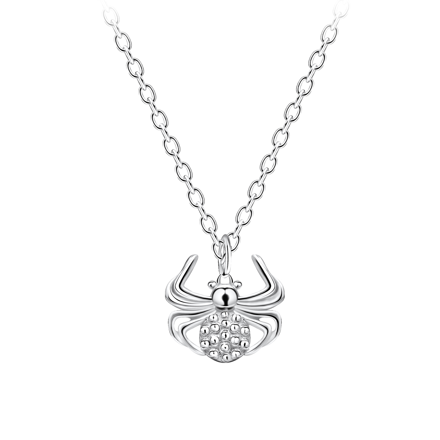 925 Silver Jewelry | Silver Spider Necklace - 11364