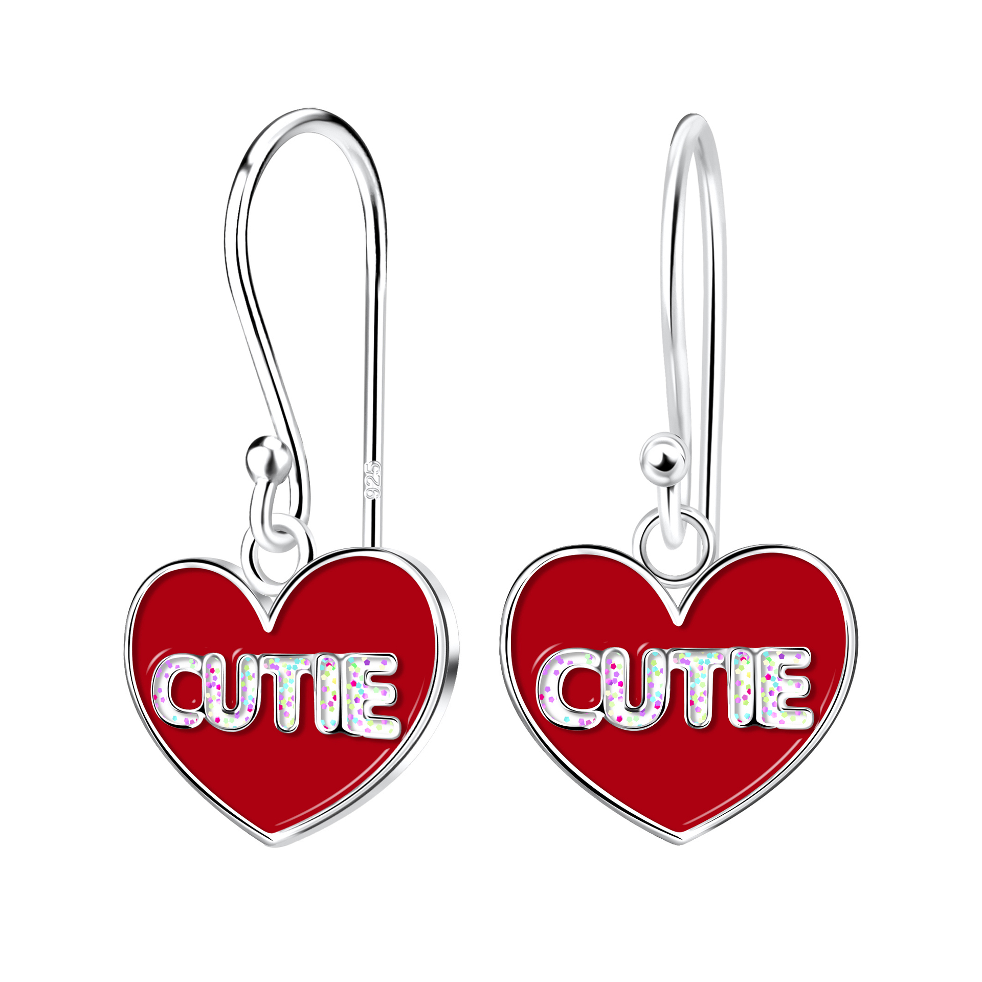 925 Silver Jewelry | Silver Cutie Heart Earrings - 17500