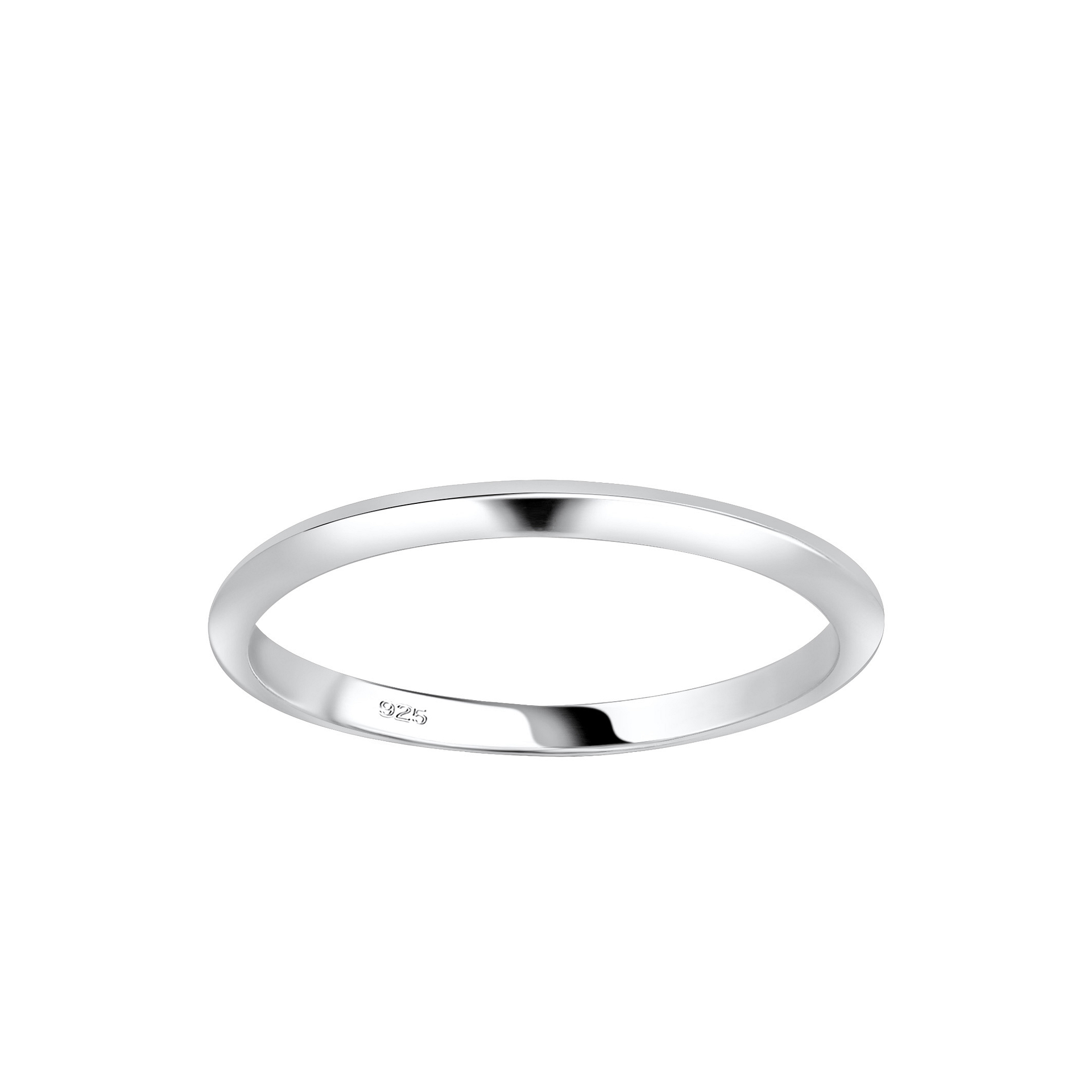 925 Silver Jewelry | Silver Round Ring - 18030