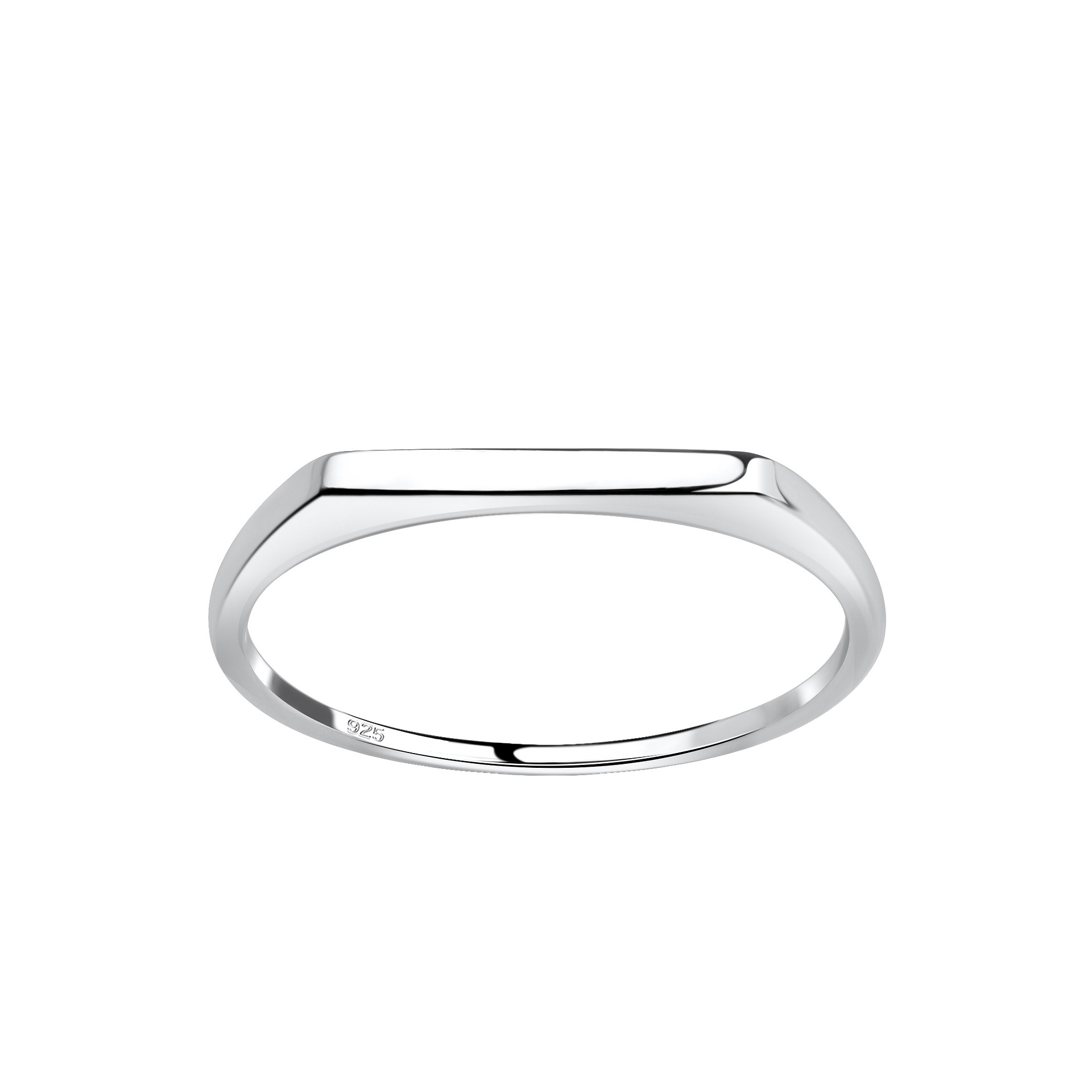 925 Silver Jewelry | Silver Bar Ring - 18408
