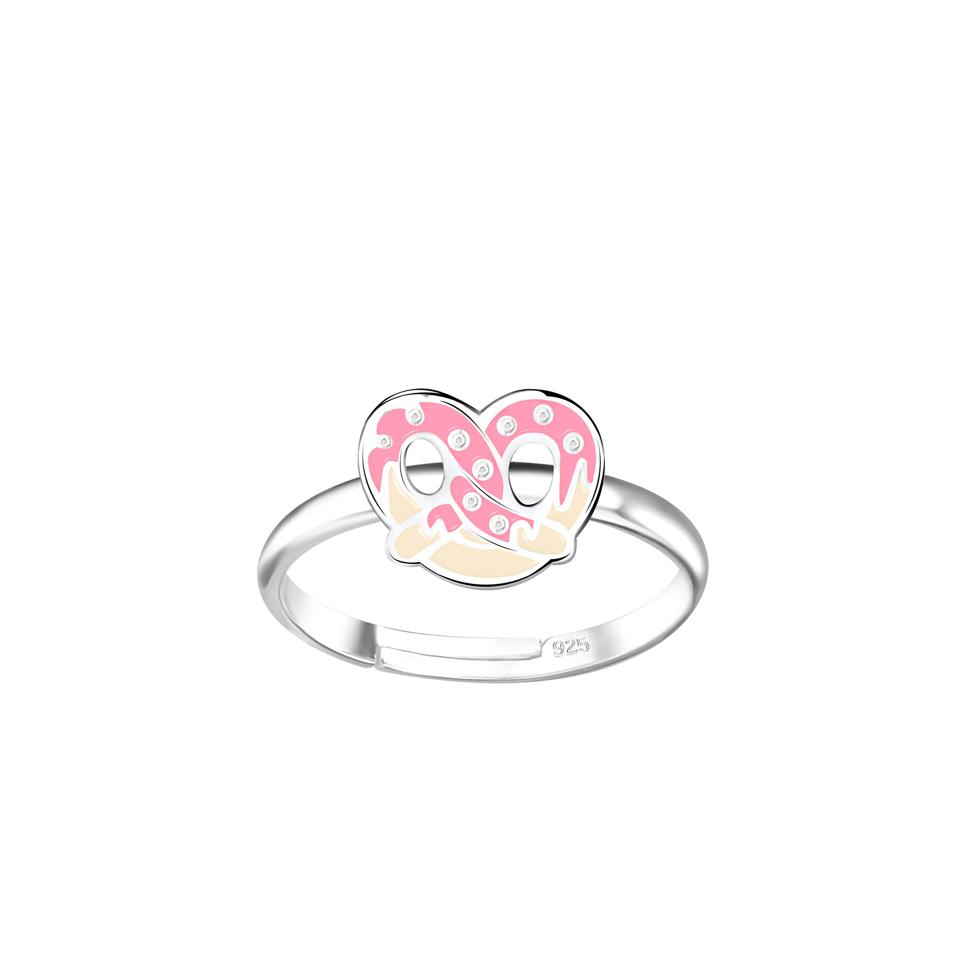 925 Silver Jewelry | Silver Pretzel Adjustable Ring - 15125