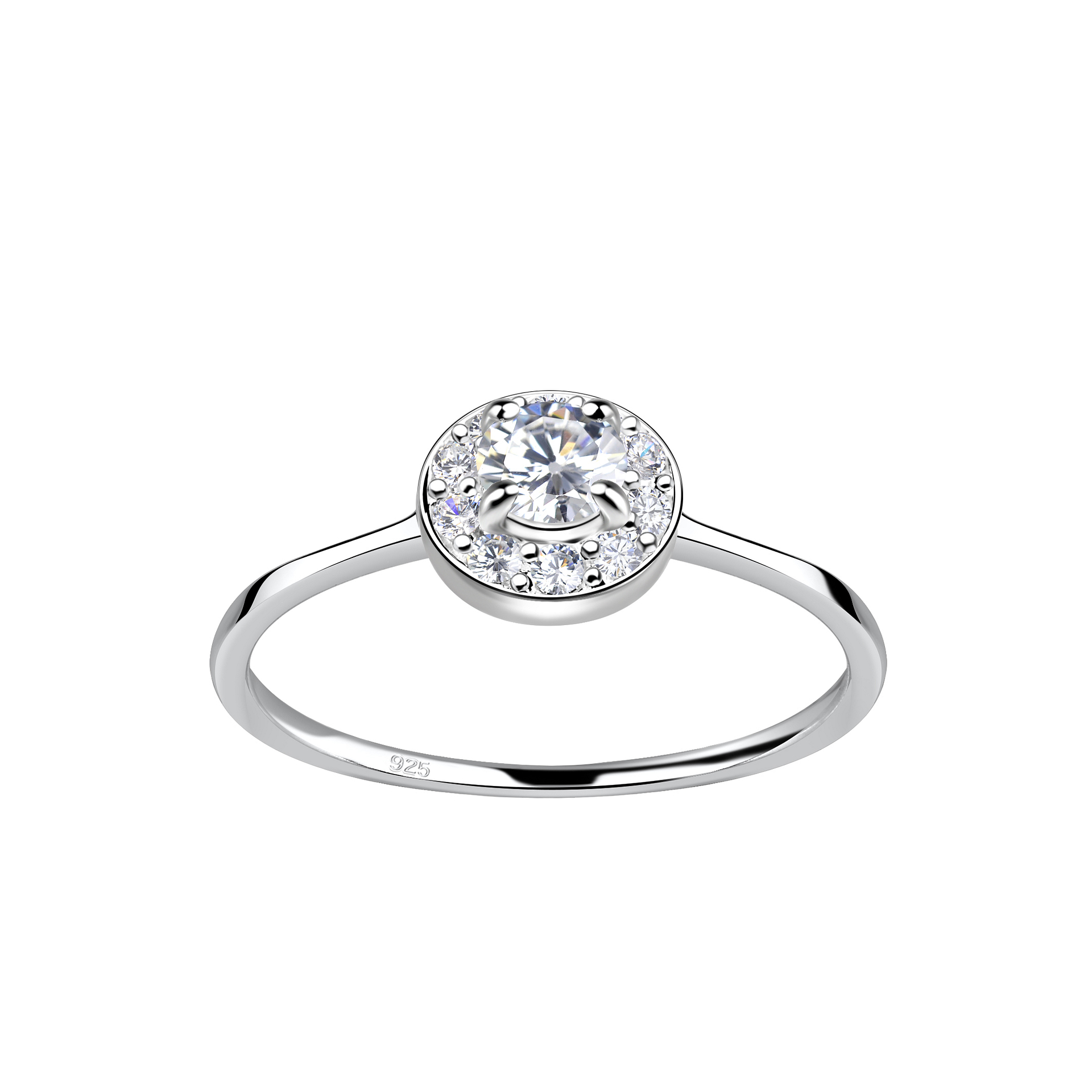 925 Silver Jewelry | Silver Round Ring - 18773