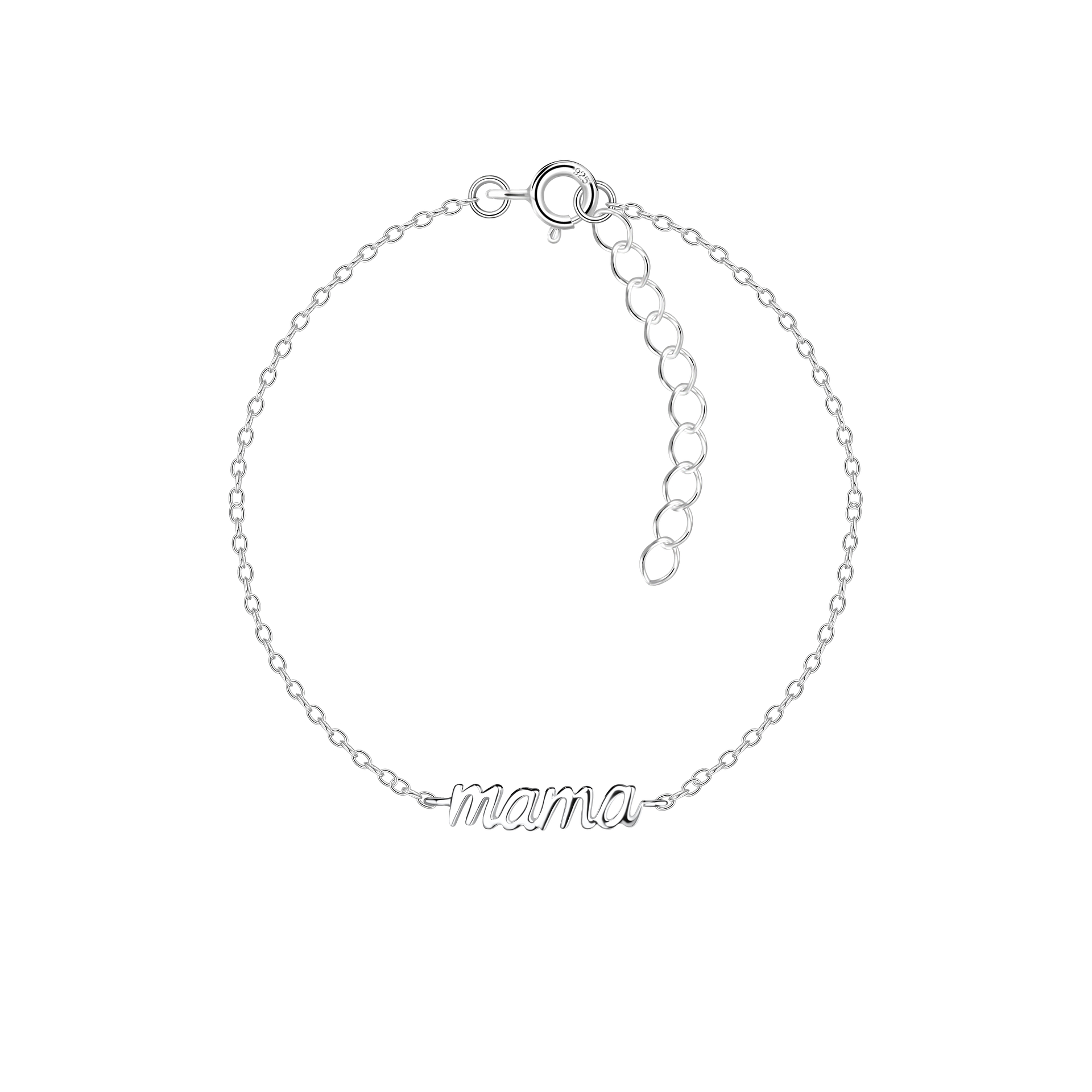 925 Silver Jewelry | Silver Mama Bracelet - 21082