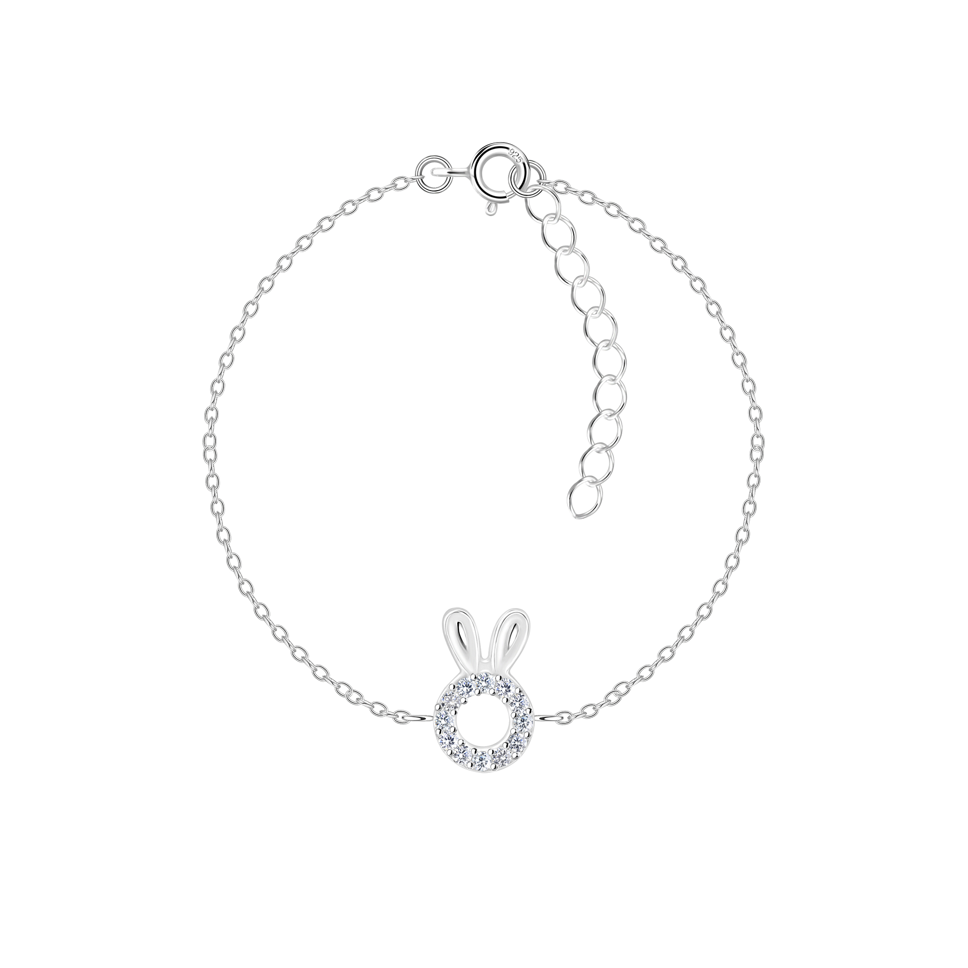 925 Silver Jewelry | Silver Rabbit Bracelet - 21227