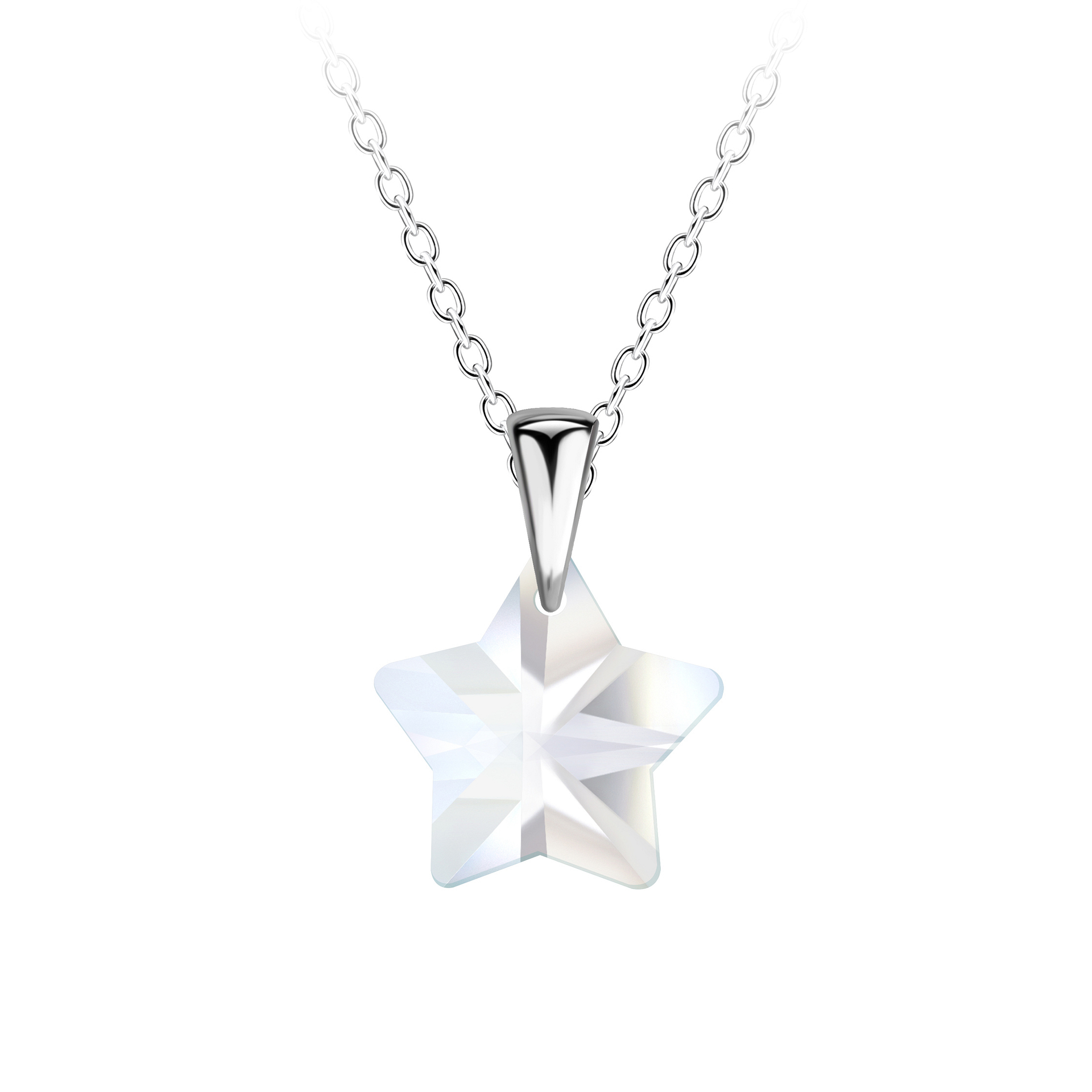 925 Silver Jewelry | Silver Star Necklace - 21240