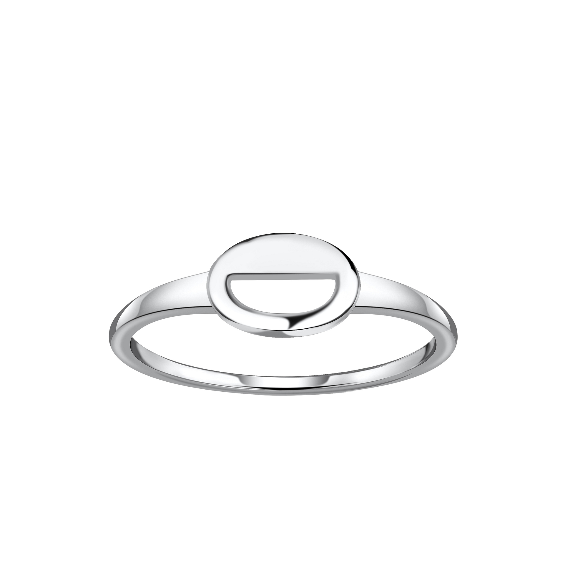 925 Silver Jewelry | Silver Oval Ring - 21258