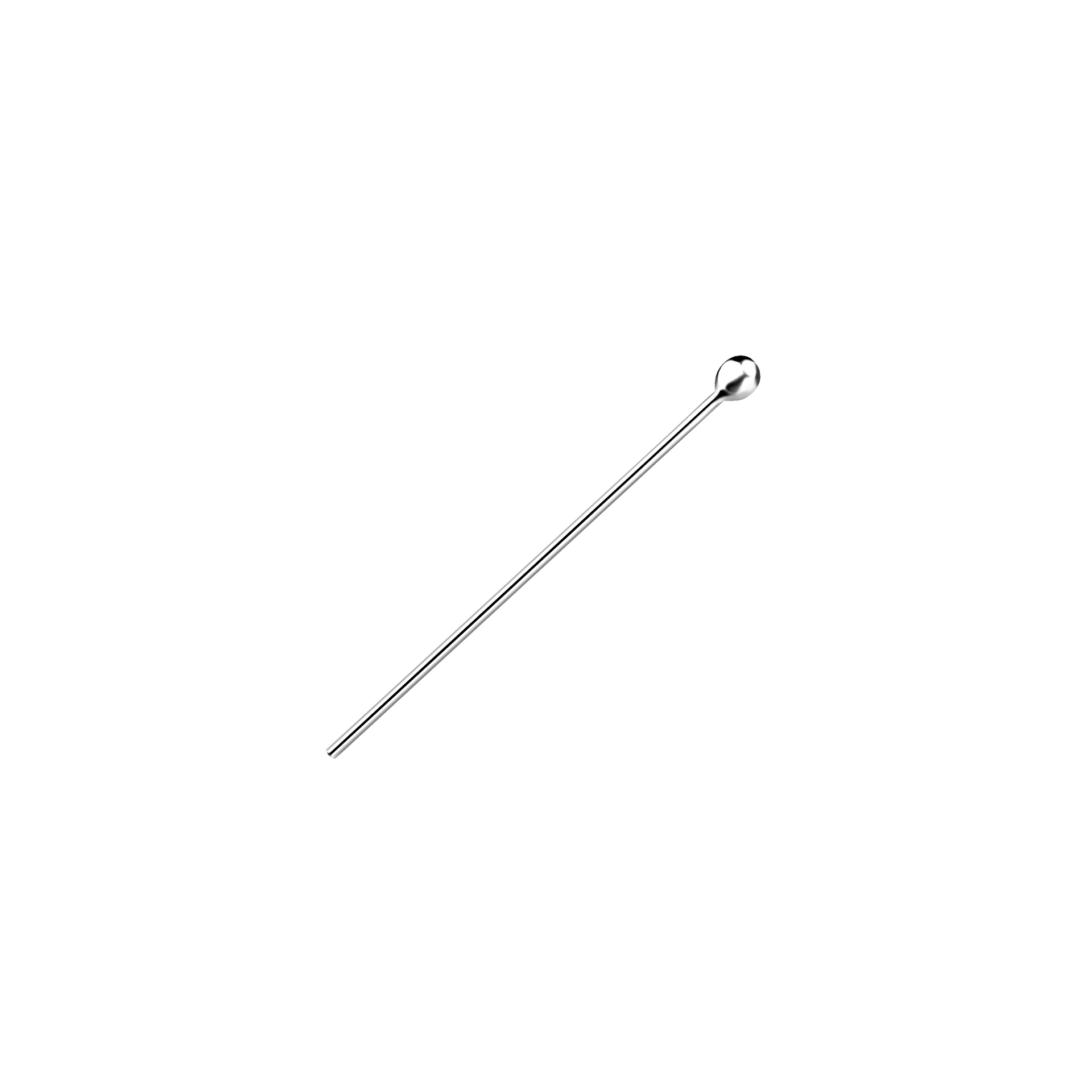 925 Silver Jewelry | 20mm Silver Pin With 1.5mm Ball – Pack Of 10 ...